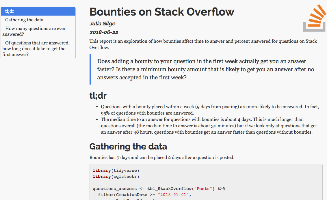 Increasing the Impact of Data at Stack Overflow - RStudio